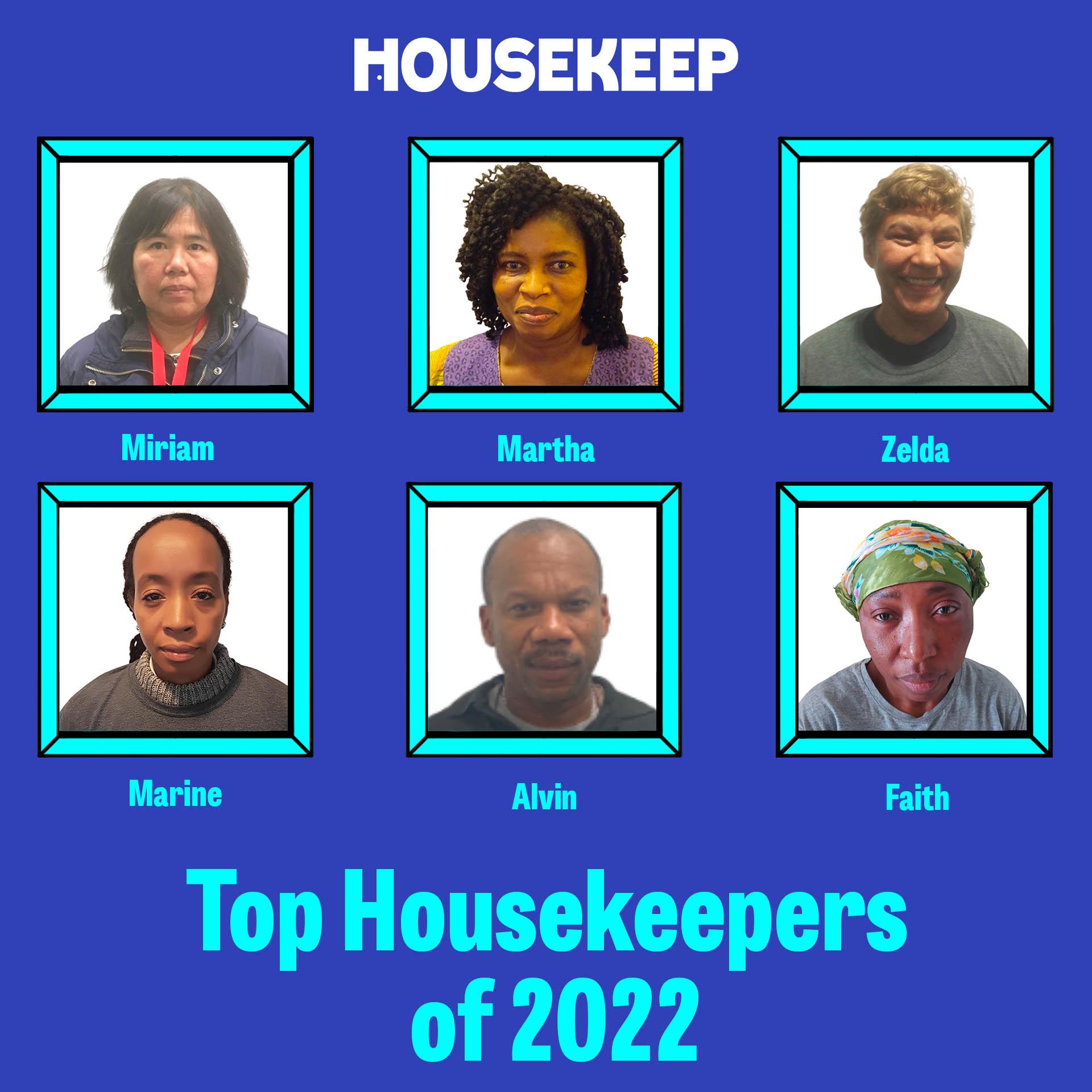 Top Housekeepers of 2022
